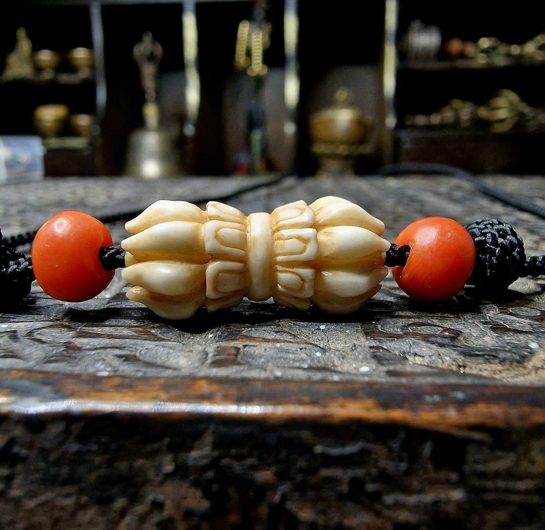 Tibetan Old Mala Guru Bead, Mala 108 Prayer Beads, Bodhi Mala, Kapala ...