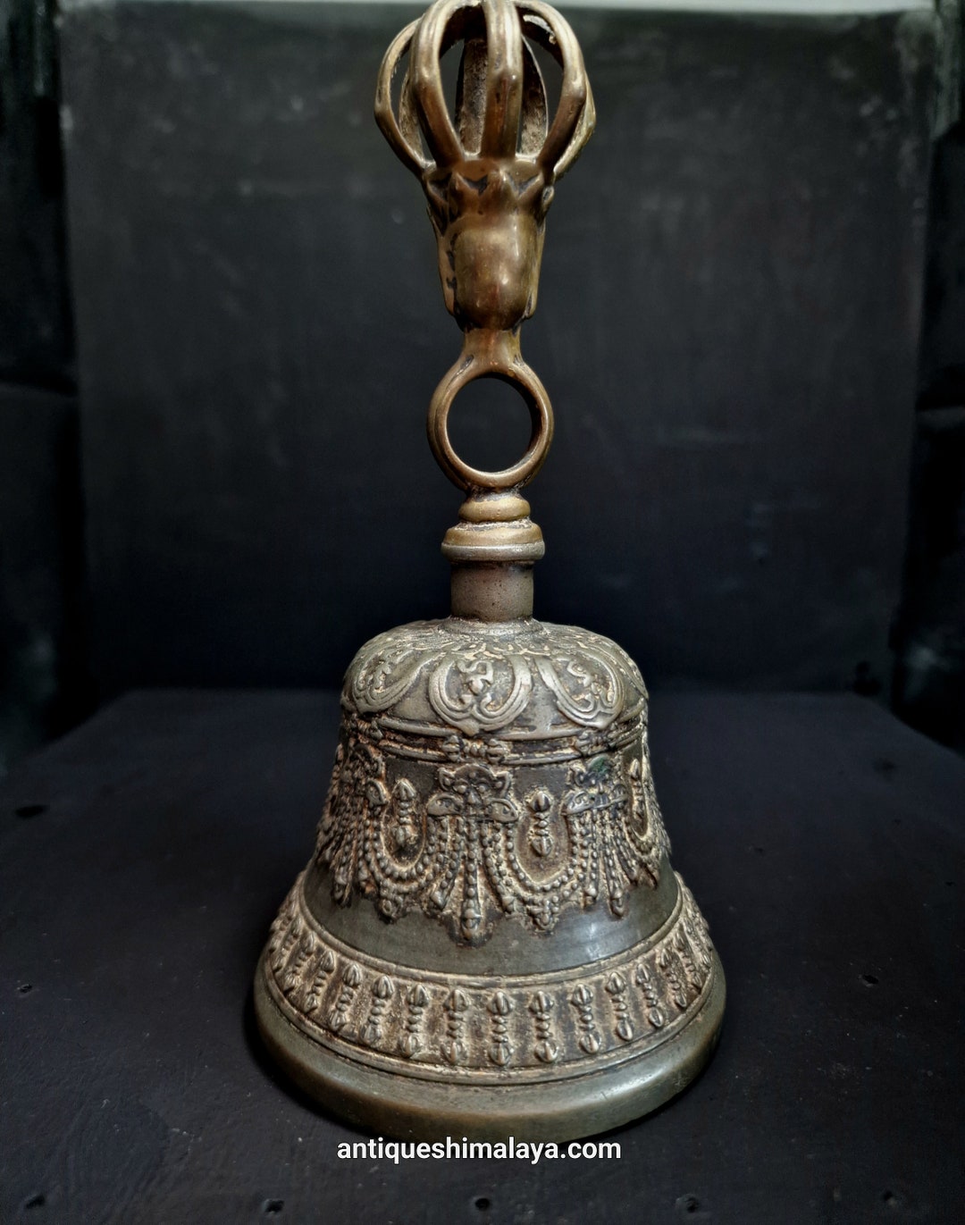Antique Tibetan Bell Ghanta 19 Century Kapala Mala Beads - Etsy