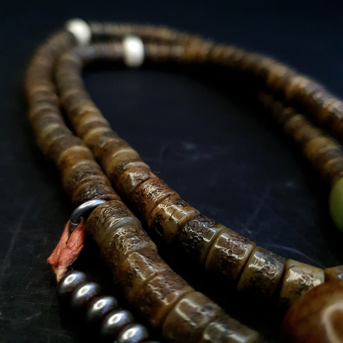 Tibetan Kapala 108 Mala Old, Mala Prayer Beads, Mala Bodhi 108 ...