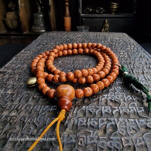 Tibetan 108 Bodhi Mala Old, Mala Prayer Beads, Himalayan Antique Old ...