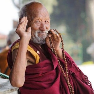 Tibetan 108 Bodhi Mala Old, Mala Prayer Beads, Himalayan Antique Old ...