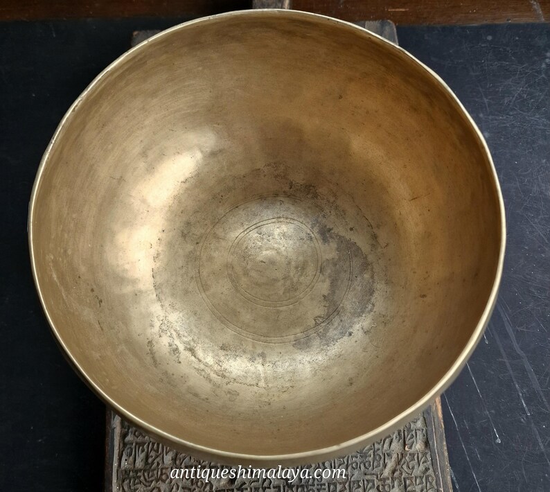 Tibetan Singing Bowl Lingam Kapala Mala 108 Old Prayer Beads Bodhi Mala ...