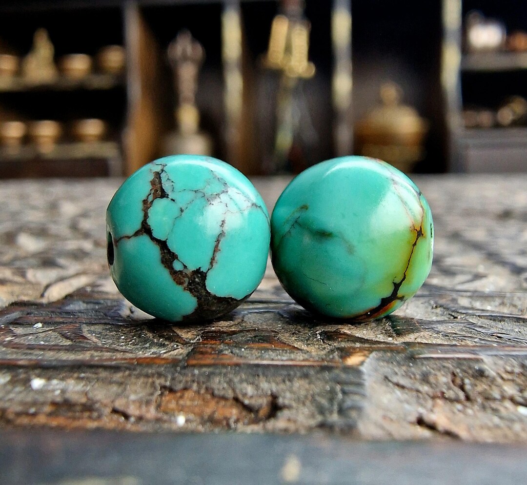 Tibetan Antique Turquoise Old Mala Beads, Old Mala 108 Prayer Beads ...