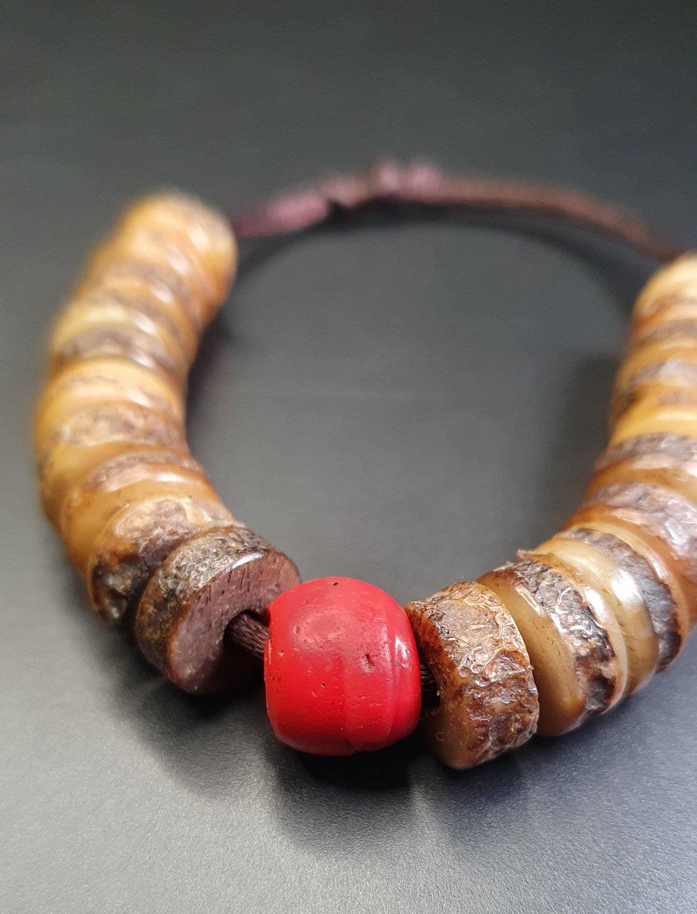 Tibetan Antique Mala Beads, Kapala Mala, Tibetan Antique Coral ...