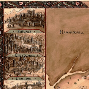 Map of Cyrodiil (TES IV: Oblivion) - Etsy