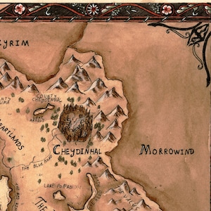 Map of Cyrodiil (TES IV: Oblivion) - Etsy