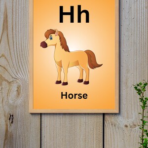 Animal Alphabet Card Set Alphabet Flash Cards Abc Nursery Wall Cards ...