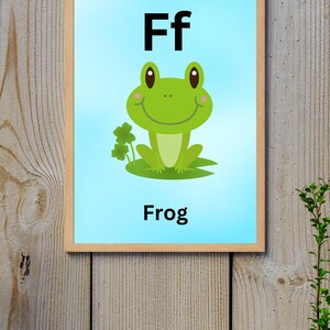 Animal Alphabet Card Set Alphabet Flash Cards Abc Nursery Wall Cards ...