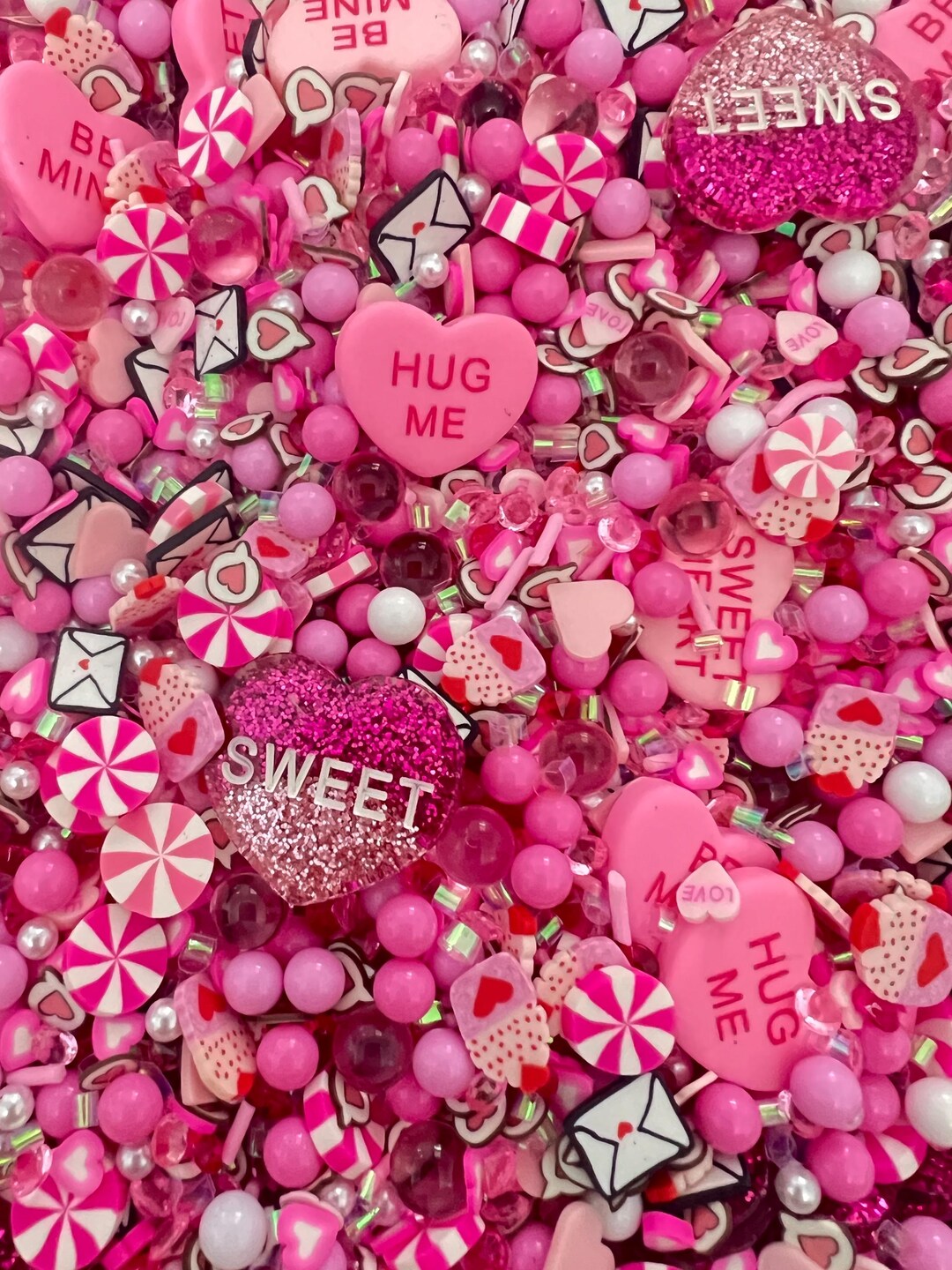 Fake Valentines Day Polymer Clay Sprinkle Mix, Fake Valentines Day ...
