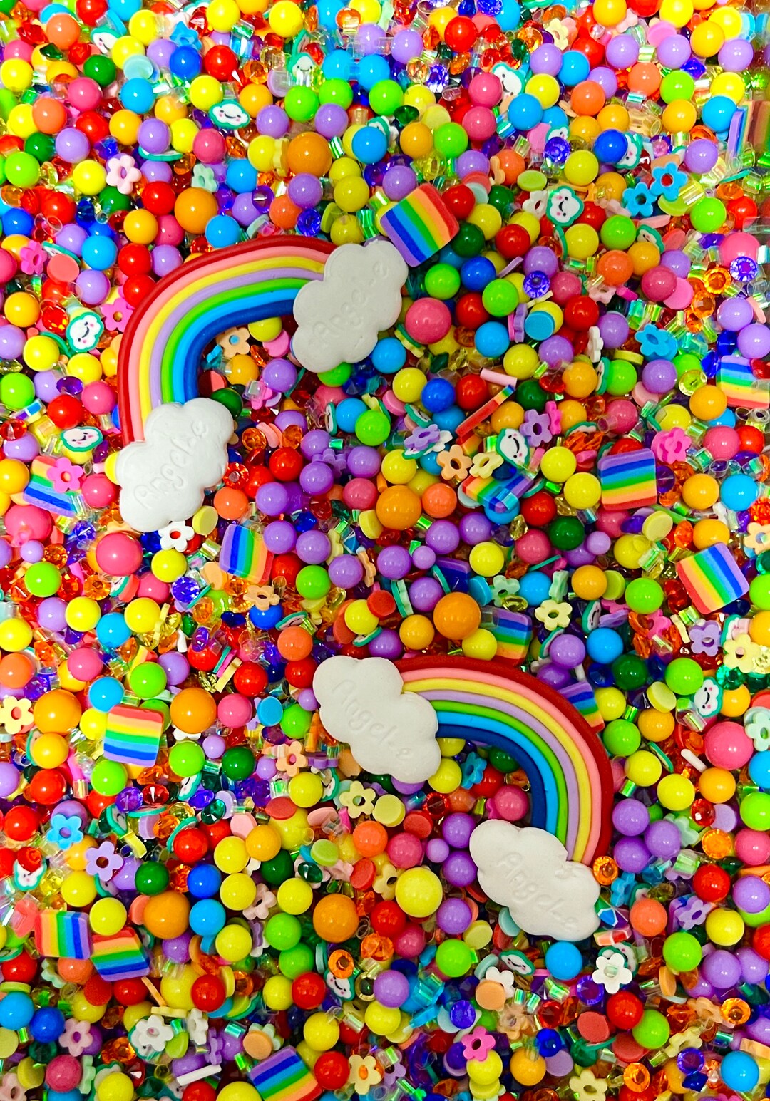 Fake Rainbow Polymer Clay Sprinkle Mix, Fake Rainbow Sprinkles, Shaker ...