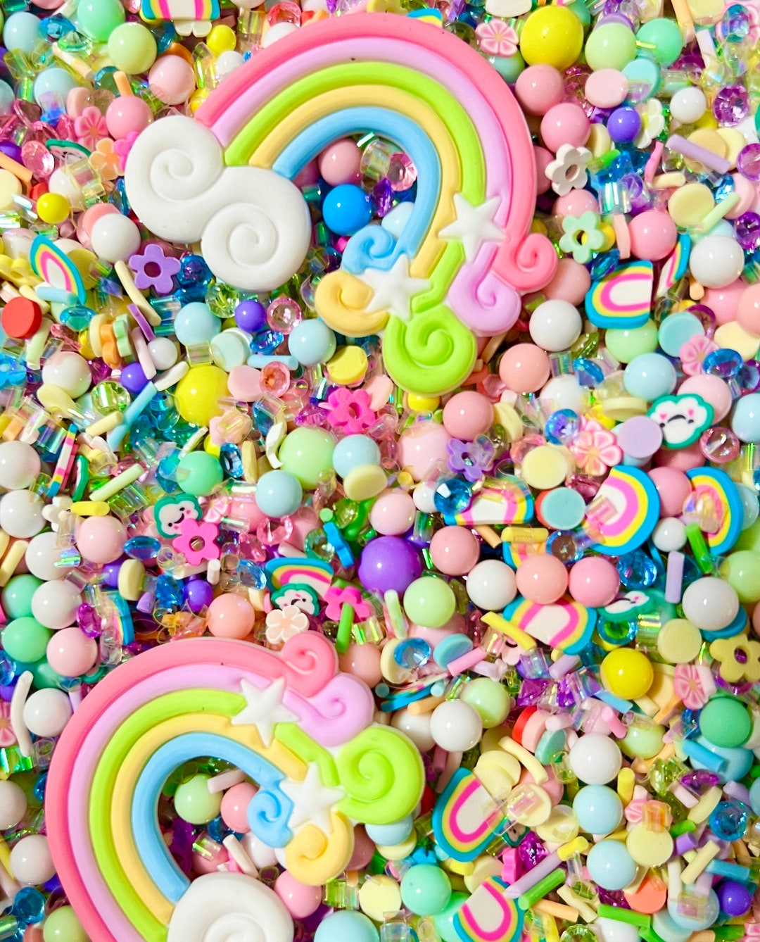 Fake Rainbow Polymer Clay Sprinkle Mix, Fake Rainbow Sprinkles, Shaker ...