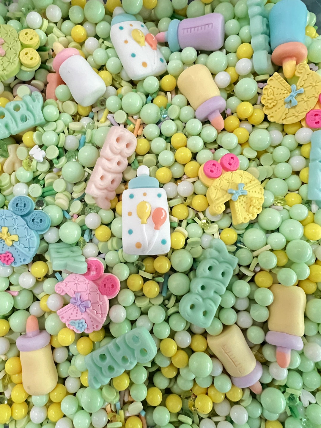 Baby Polymer Clay Sprinkle Mix, Fake Baby Sprinkles, Baby Shaker Sign ...