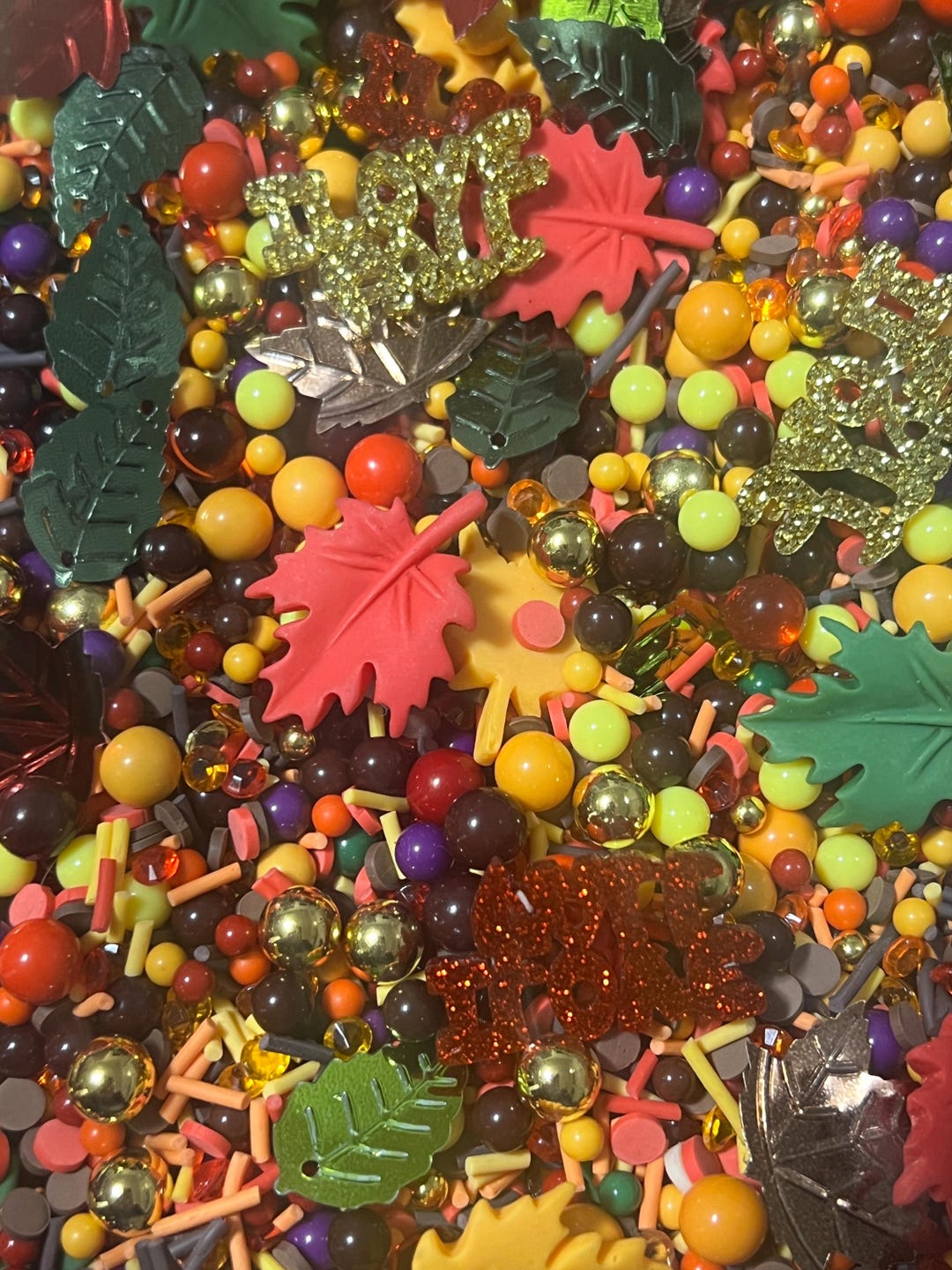 Fake Fall Polymer Clay Sprinkle Mix, Fake Fall Sprinkles, Fake Autumn ...