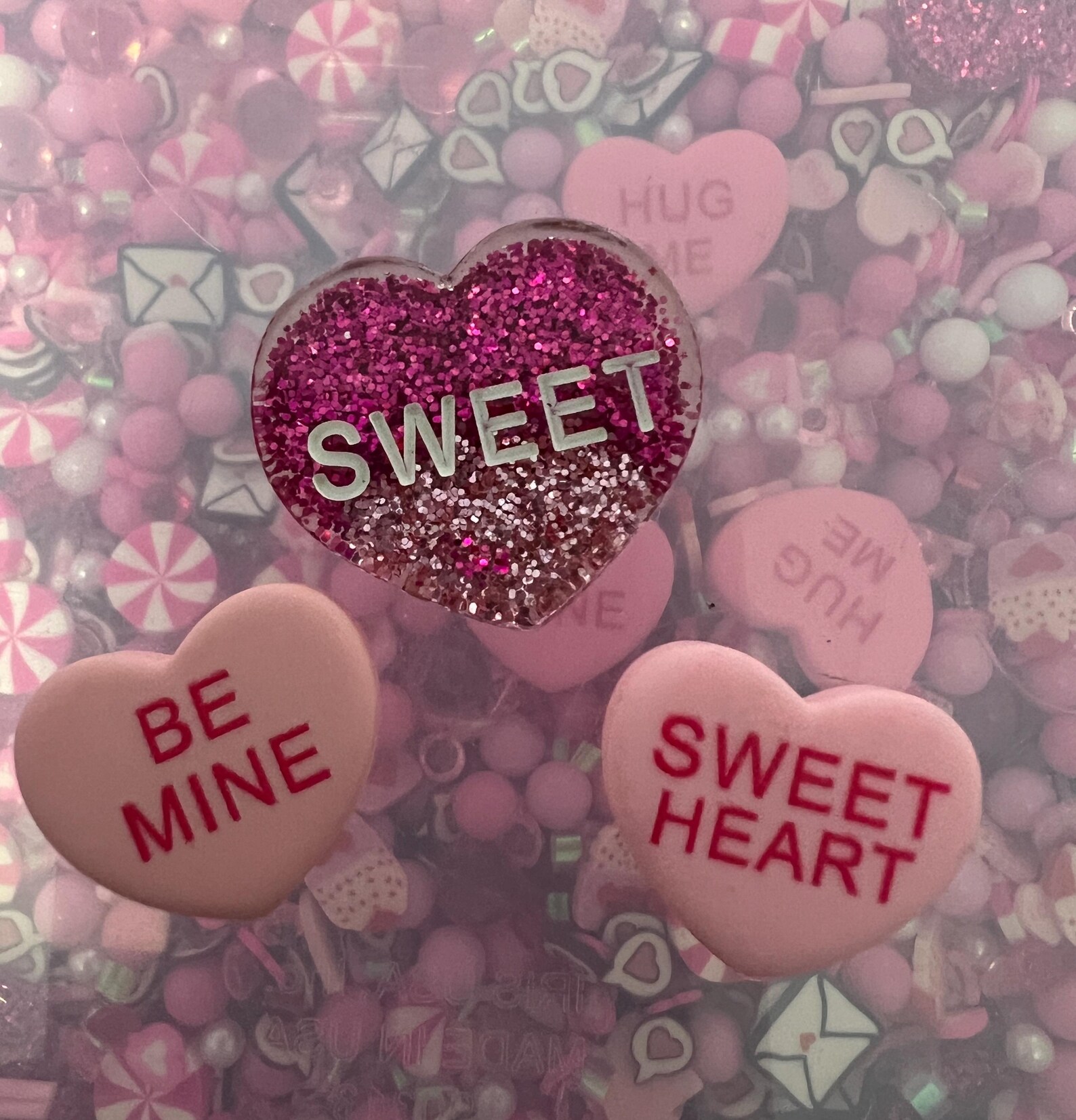 Fake Valentines Day Polymer Clay Sprinkle Mix, Fake Valentines Day ...