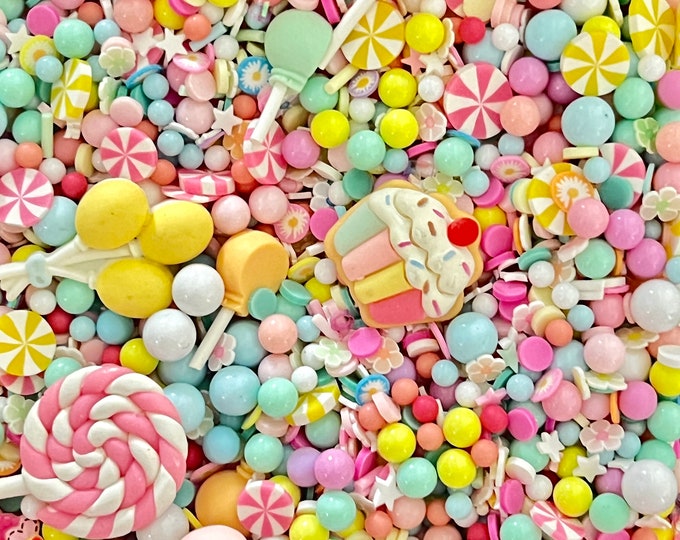 Happy Birthday Polymer Clay Sprinkle Mix, Fake Celebration Sprinkles ...