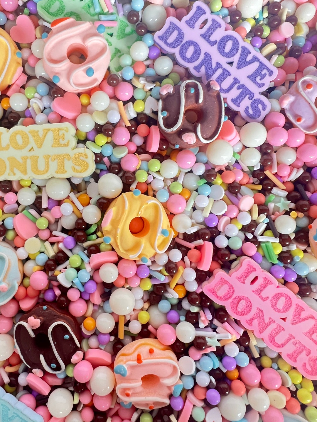 Donuts Polymer Clay Sprinkle Mix, Fake Donut Sprinkles, Shaker Sign ...