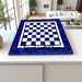 Crystal Lapis Lazuli Chess Table Tops || Hand Carved Inlay Chess Board ...