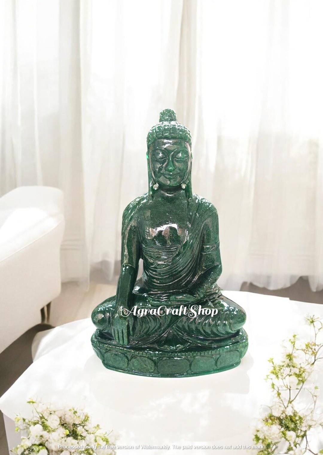Hand Carved Jade Buddha Statue: Australian Stone Hindu Murti - Etsy