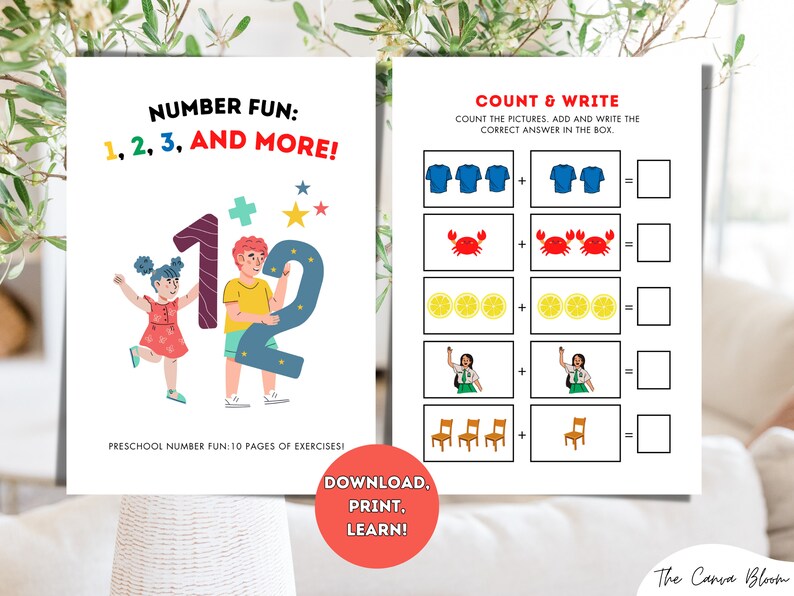 Preschool Math Worksheets, Number Worksheets, Printable Worksheets ...