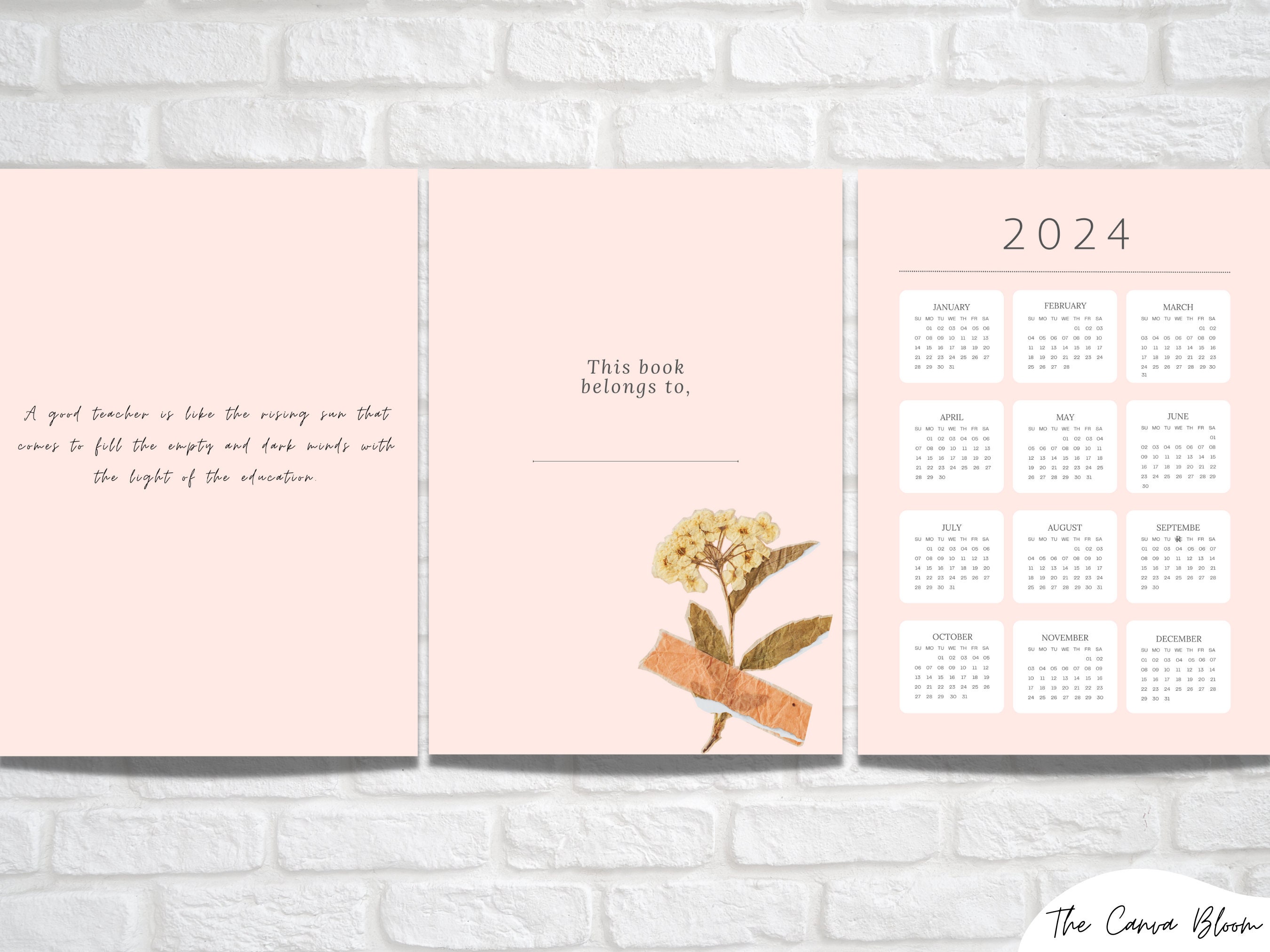 2024 Teacher Planner, Printable Teacher Planner, Digital Teacher ...