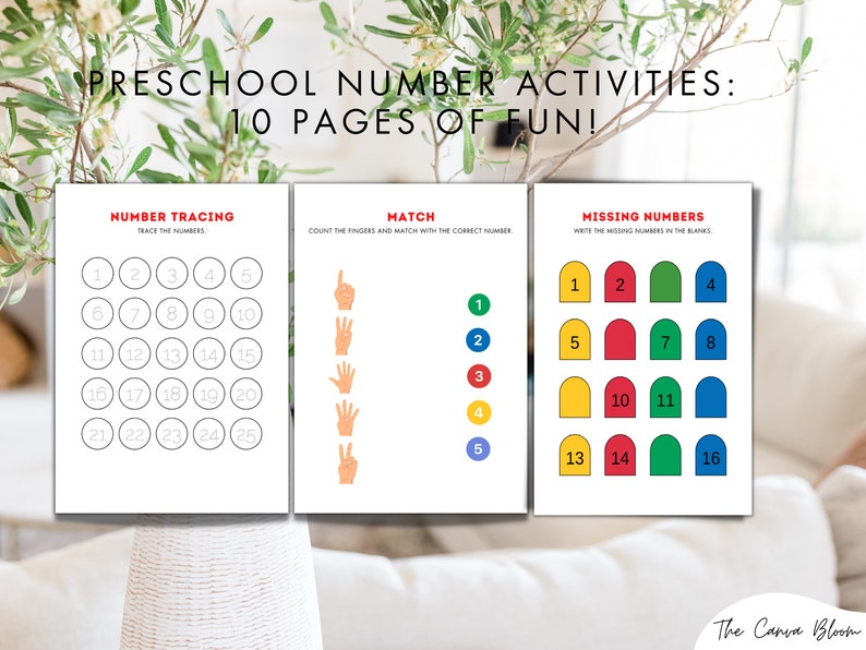 Preschool Math Worksheets, Number Worksheets, Printable Worksheets ...