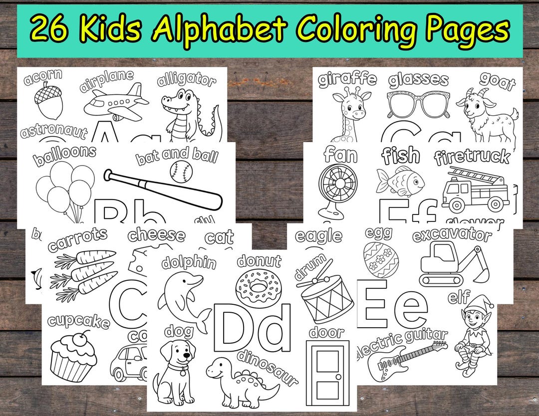 Alphabet Coloring Pages for Kids 26 Preschool Coloring Pages ...