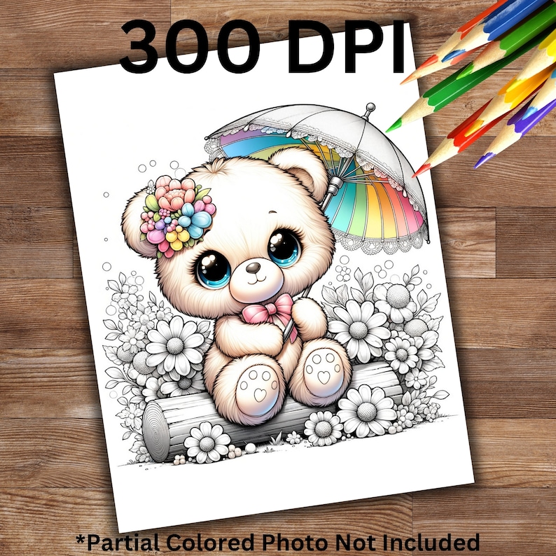 Teddy Bear Coloring Pages for Kids and Adults, 35 Cute Bears Coloring ...