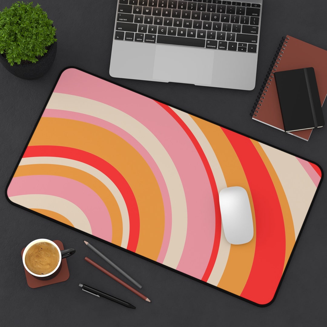 Pastel Retro Mouse Pad, Stylish Mouse Pad, Desk Accessories - Etsy