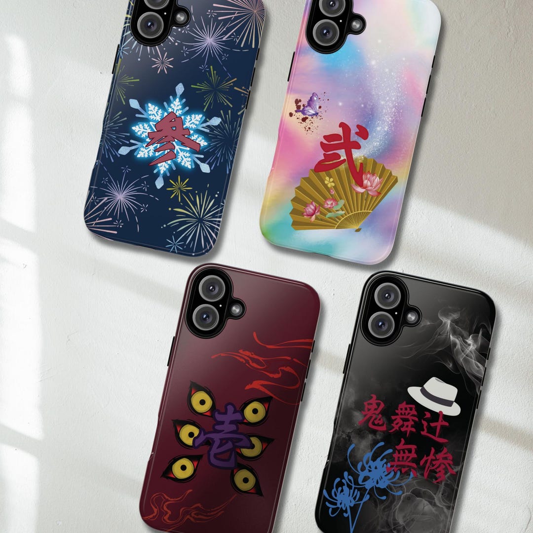 Demon Anime Upper Rank Kanji Inspired Dual-layer Tough Phonecase for ...