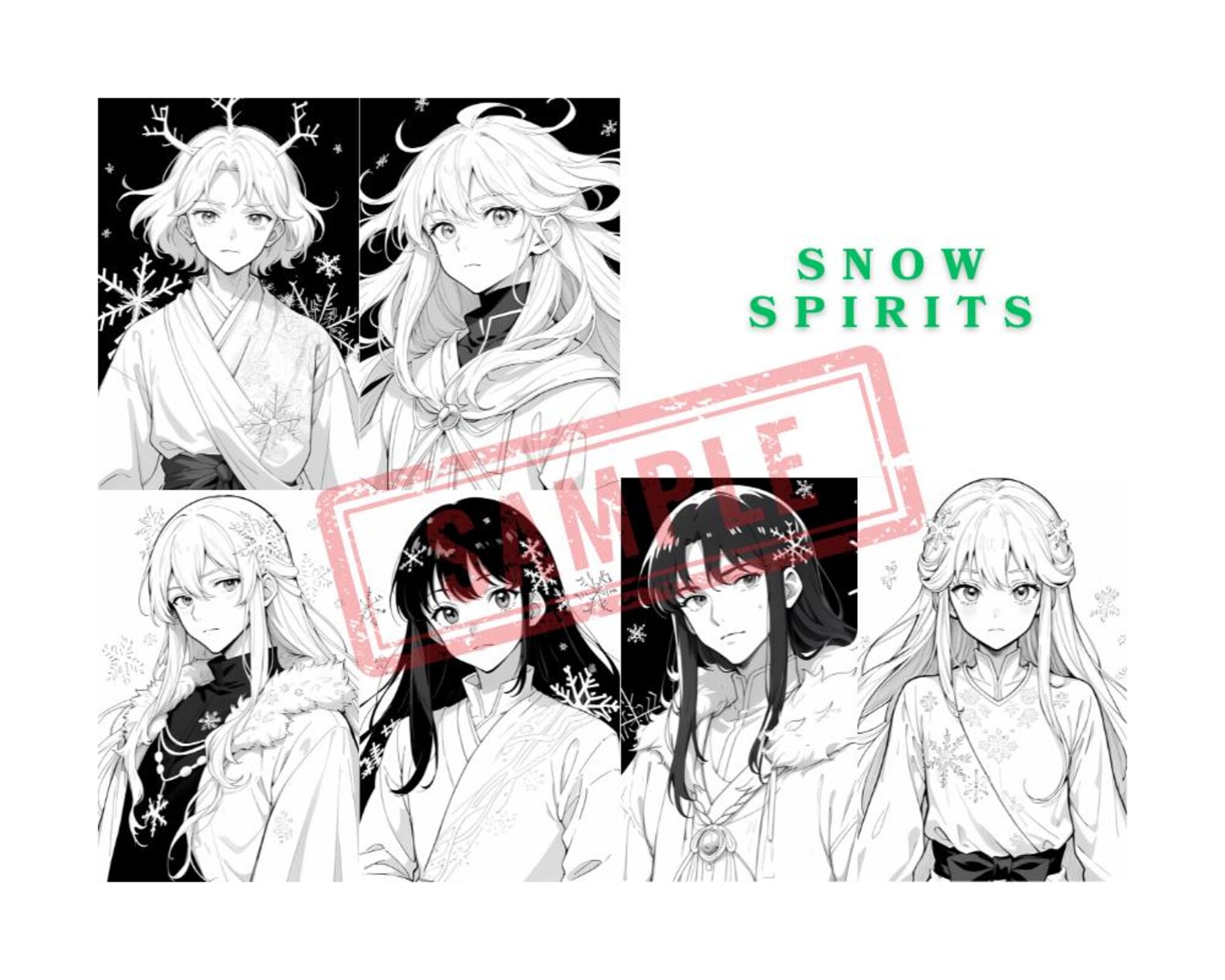 Forest Spirits Ghibli Style Art Anime Coloring Book, 30 Pages Manga ...