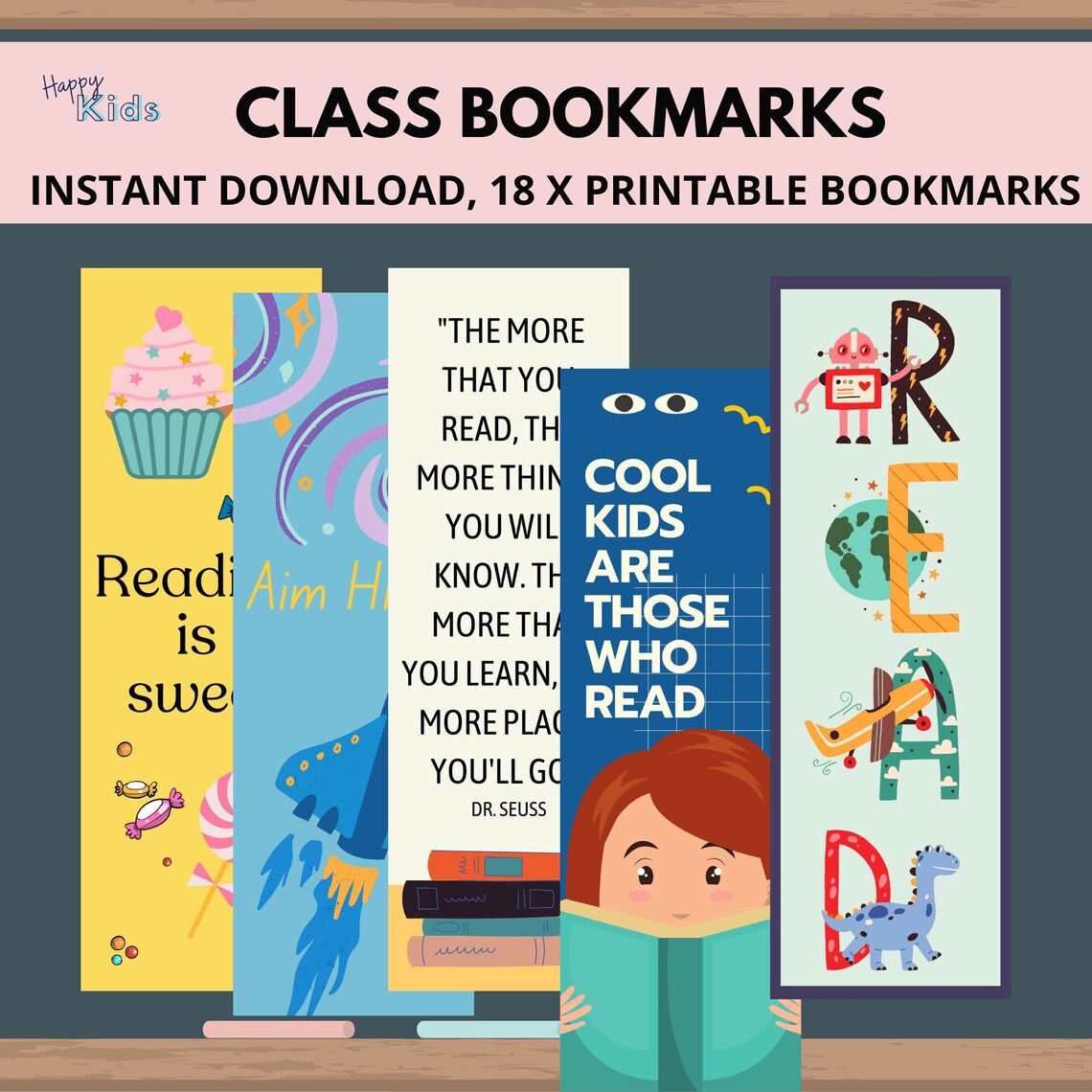 18 AMAZING BOOKMARKS, Affordable, Beautiful Bookmarks. Print as Many as ...