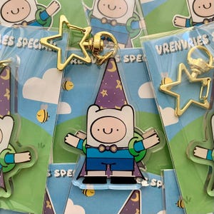 Adventure Time: Magician Finn and Jake L Keychain L Charm - Etsy