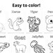 A-Z Animal Coloring Pages for Young Kids - Etsy