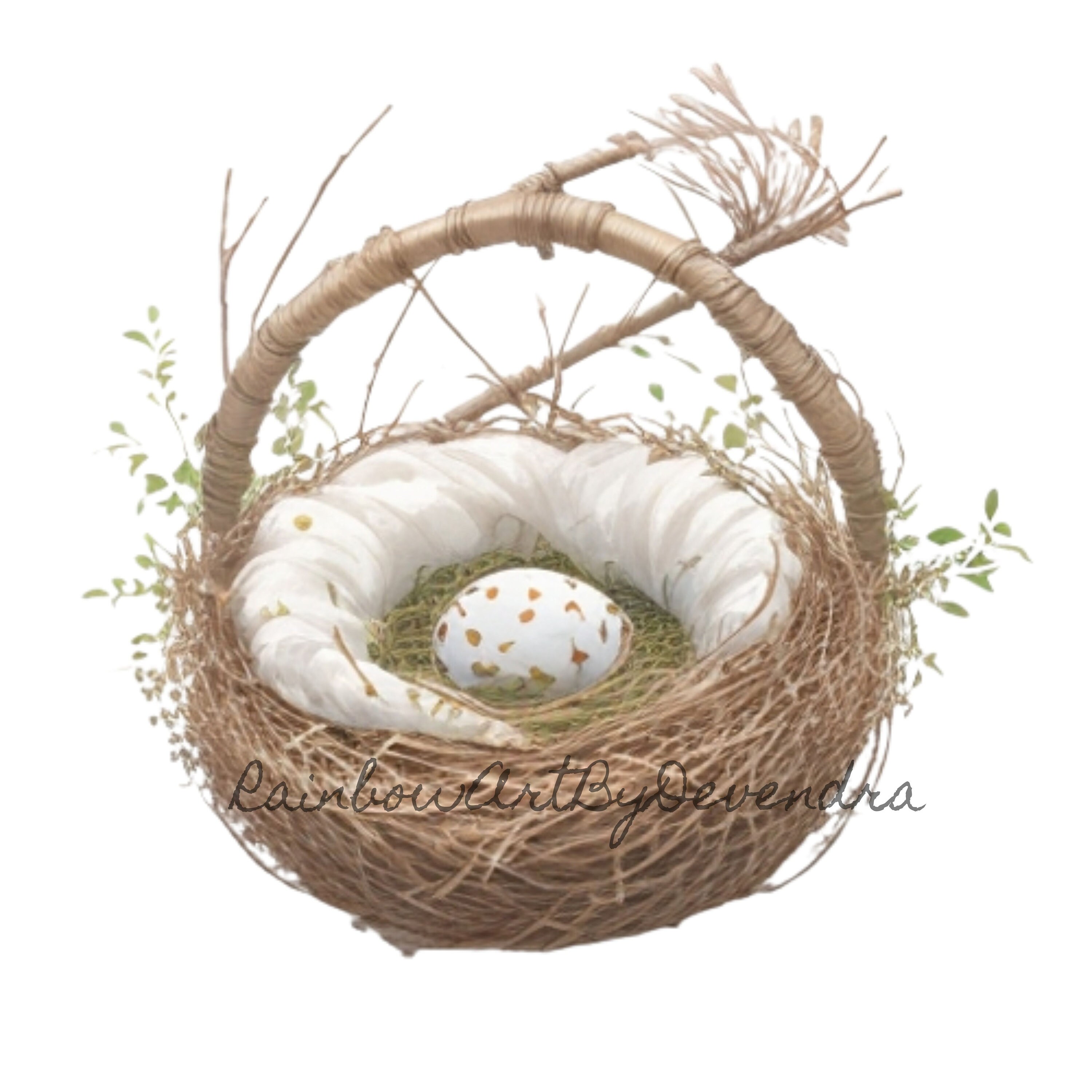 Bird Nest Clipart Bird Nest Images, Bird Lover Artwork,fluffy Nest ...