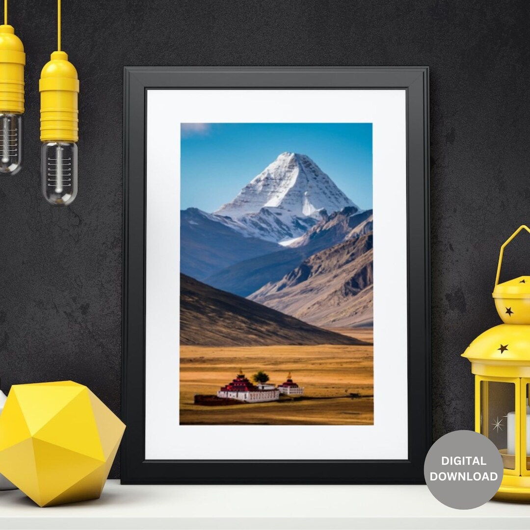 Kailash in Tibet Wall Art Adobe of Shiva,mountain Kailash,kailash ...