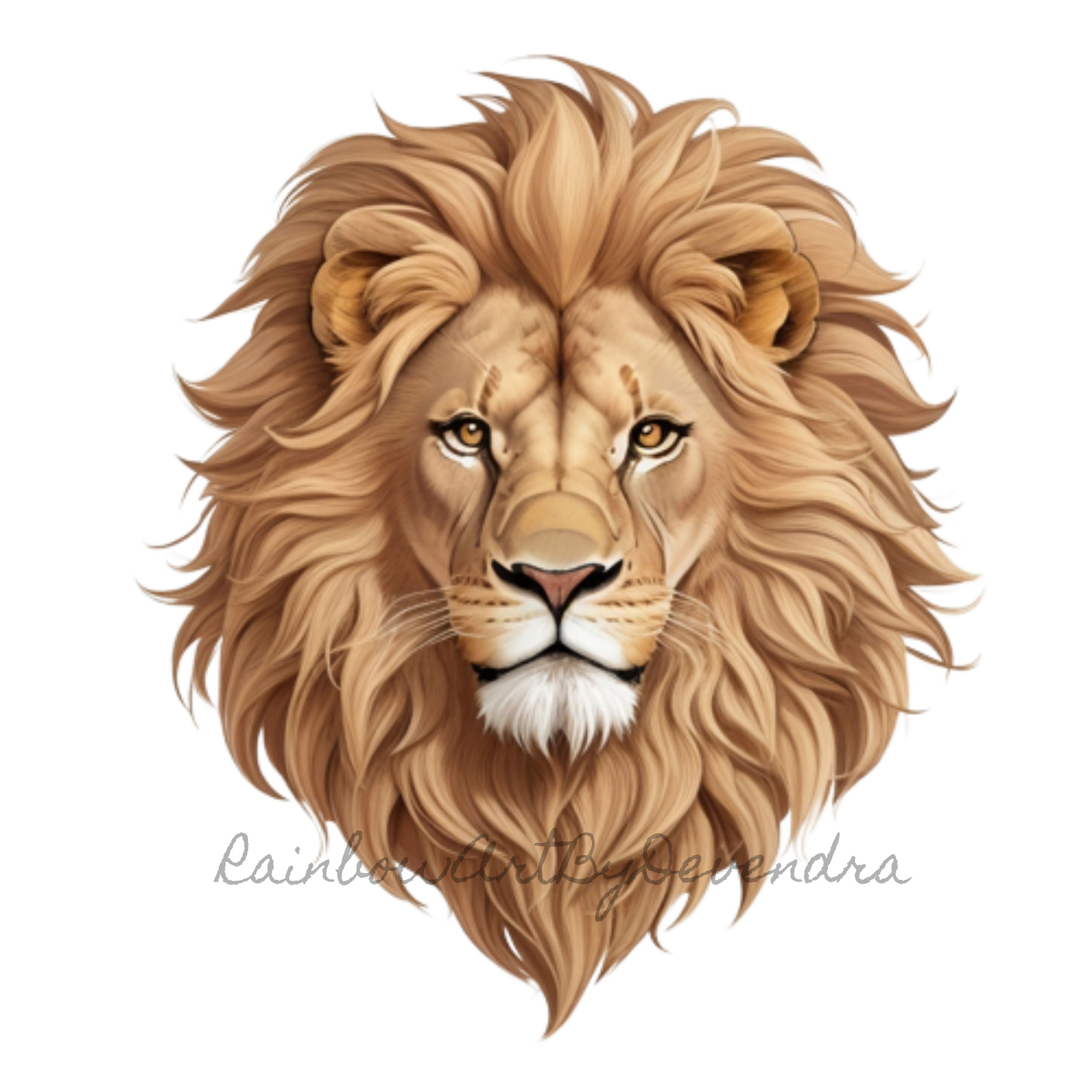 Lion Clipart 10 High Quality Jpgs, Proud Lion, Lion Face Art, Asiatic ...