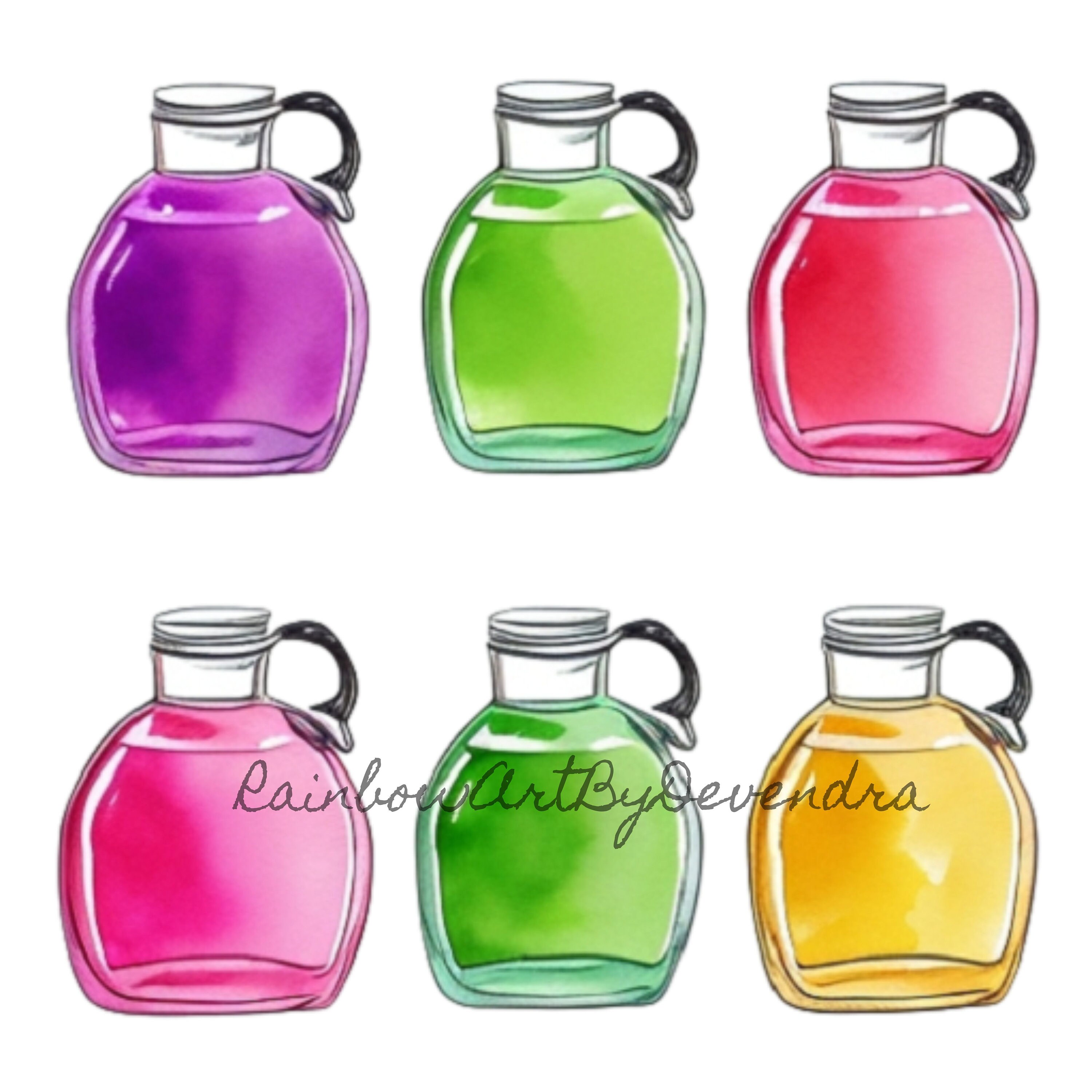 Potion Bottles Clipart Potion Bottles JPG ,digital Planners, Digital ...