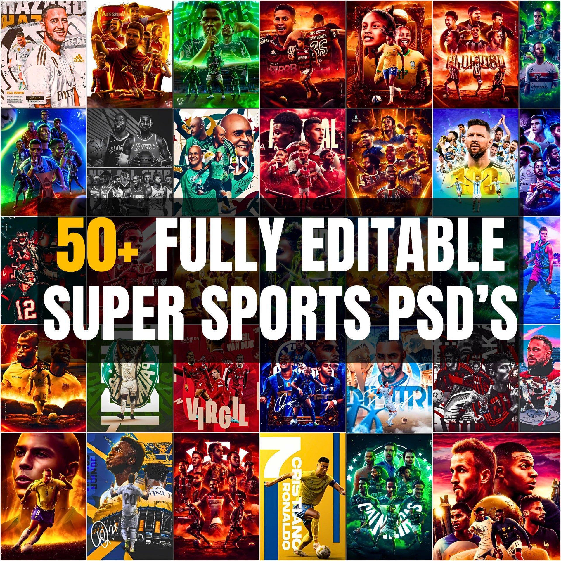 Super Sports Photoshop Bundle - Etsy