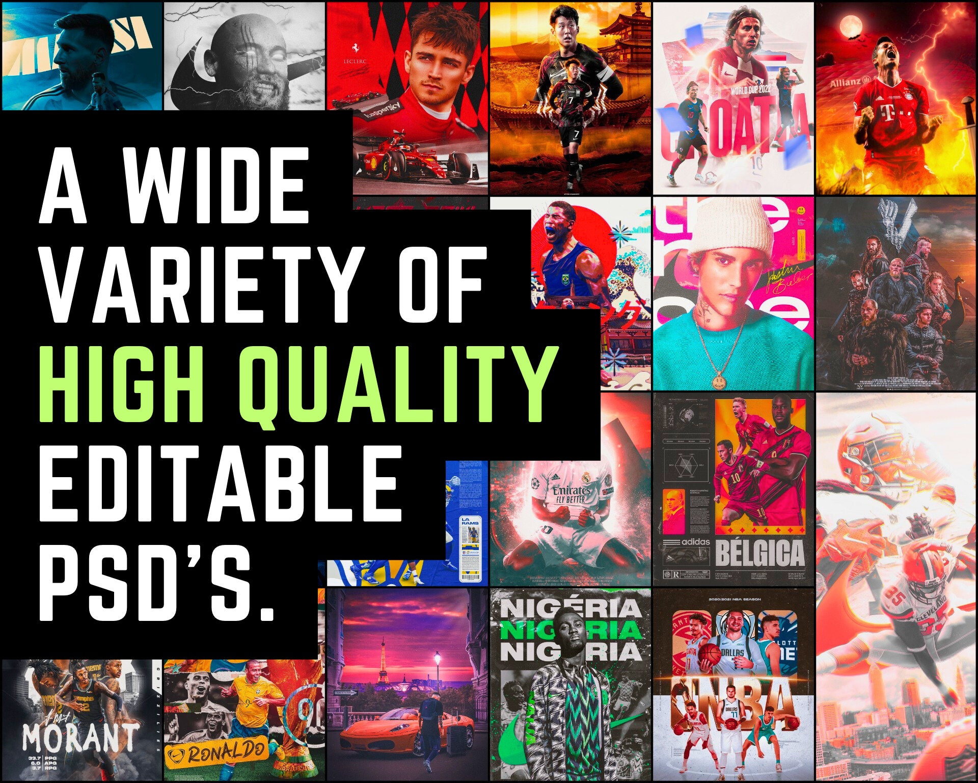 Elite Sports Photoshop Bundle - Etsy