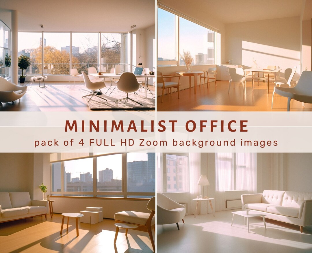 Minimalist Office Background Zoom Virtual Background - Etsy