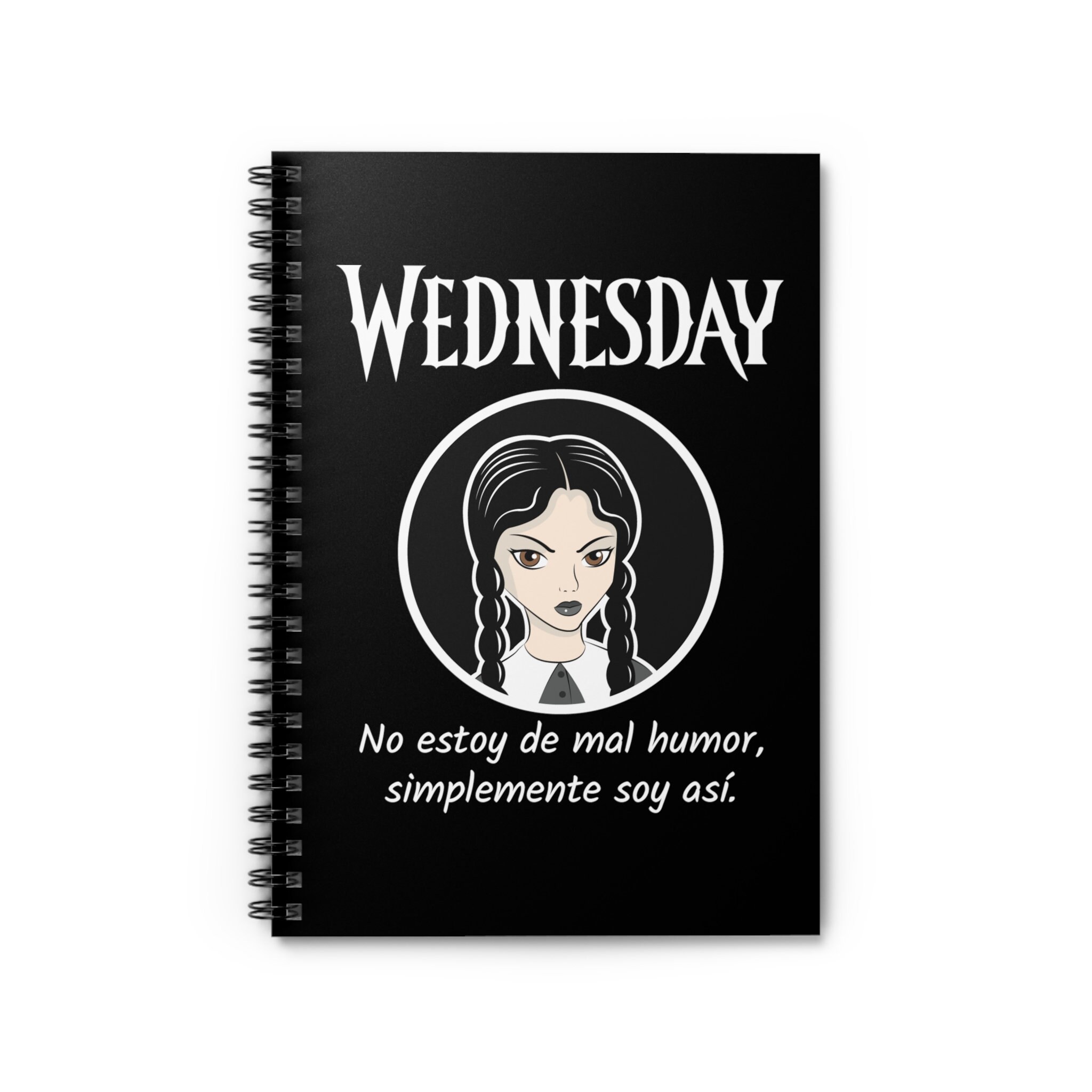 Wednesday Addams Goth Notebook Merlina Addams Funny - Etsy