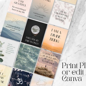 Affirmation Cards Printable | Daily Affirmations Printable | Oracle ...