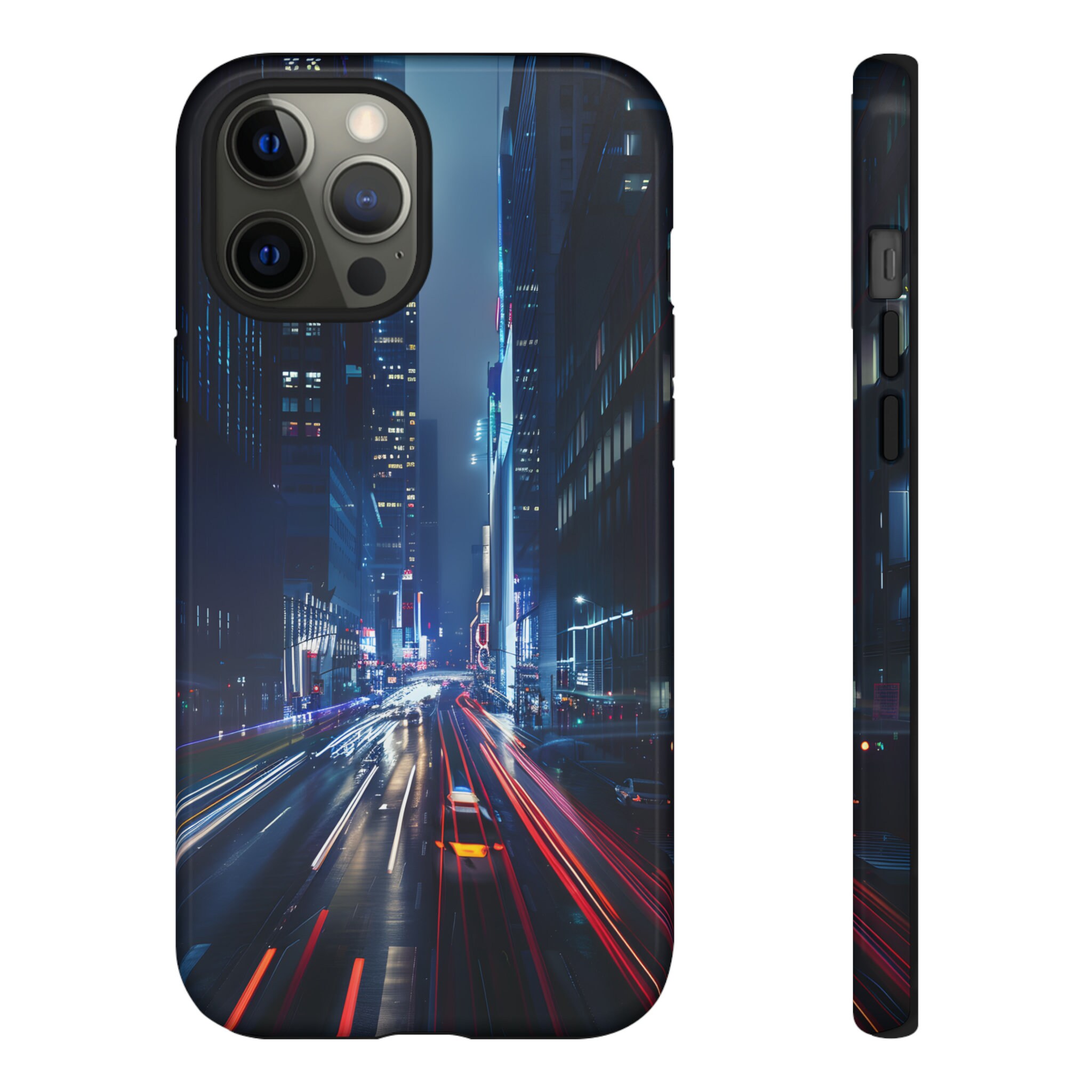 Dystopian City Scape Night Time Ultra Modern City Phone Case iPhone 15 ...