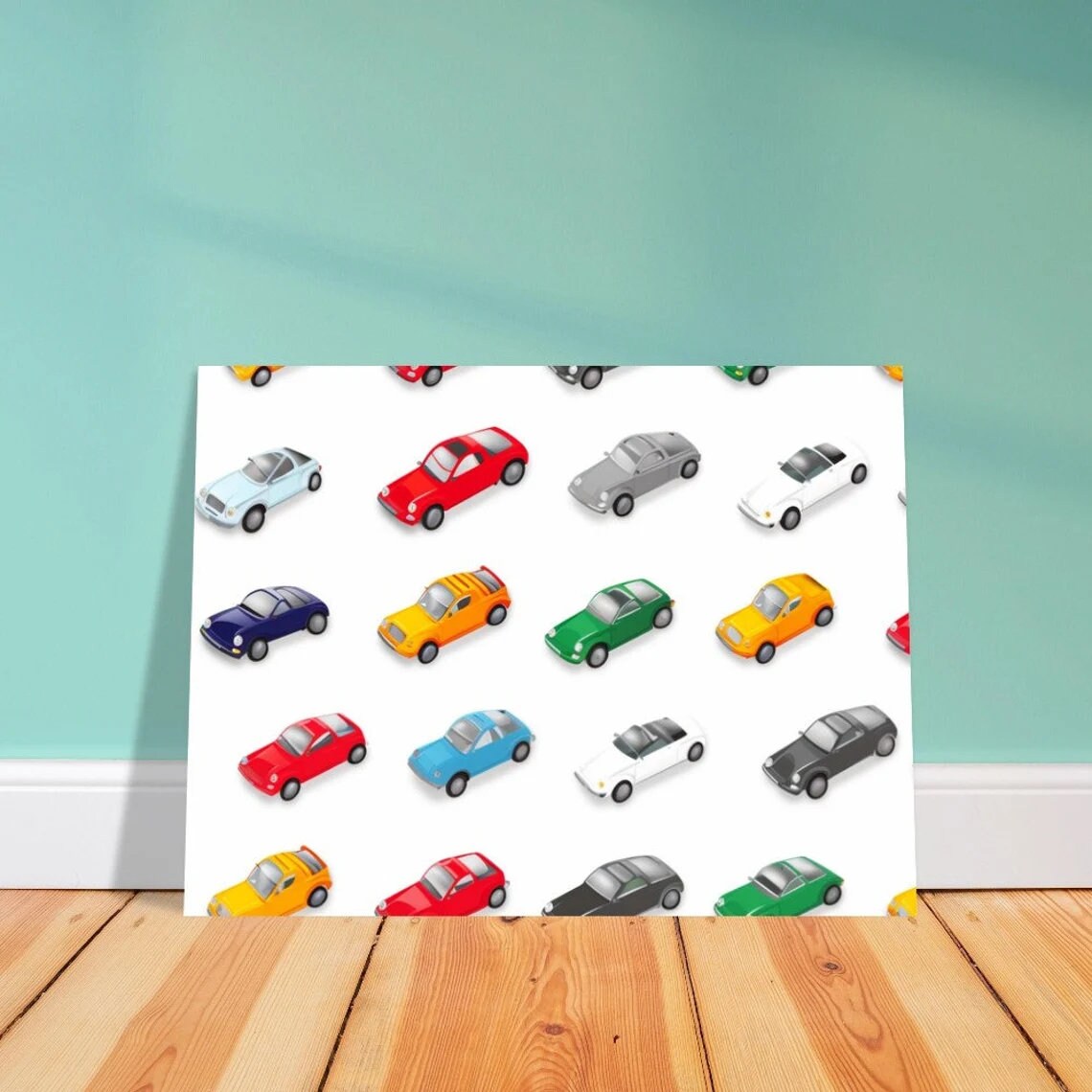 Colorful Car Pattern: Seamless Kids Art, Mug Design (digital Download ...