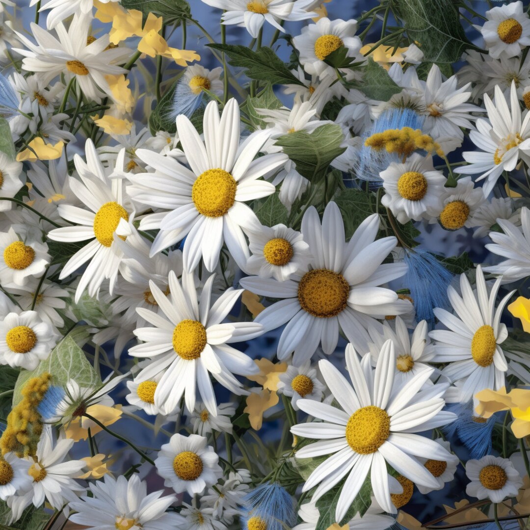 Six Photo Realistic Daisy Print Designs - Etsy