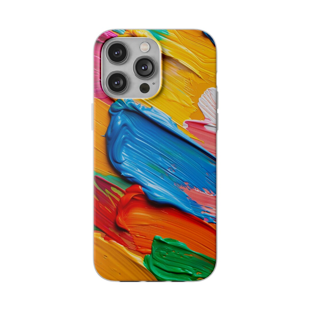 Vivid Colourful Splatter Paint Splodge Phone Case - for iPhone 14 Pro ...