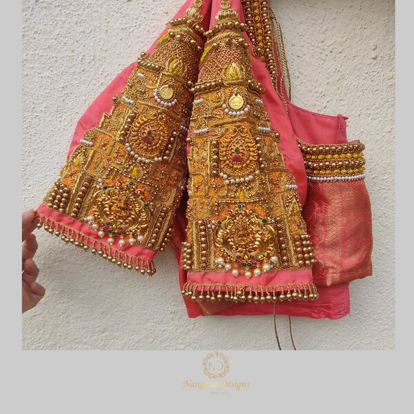 Temple Design Saree - Etsy