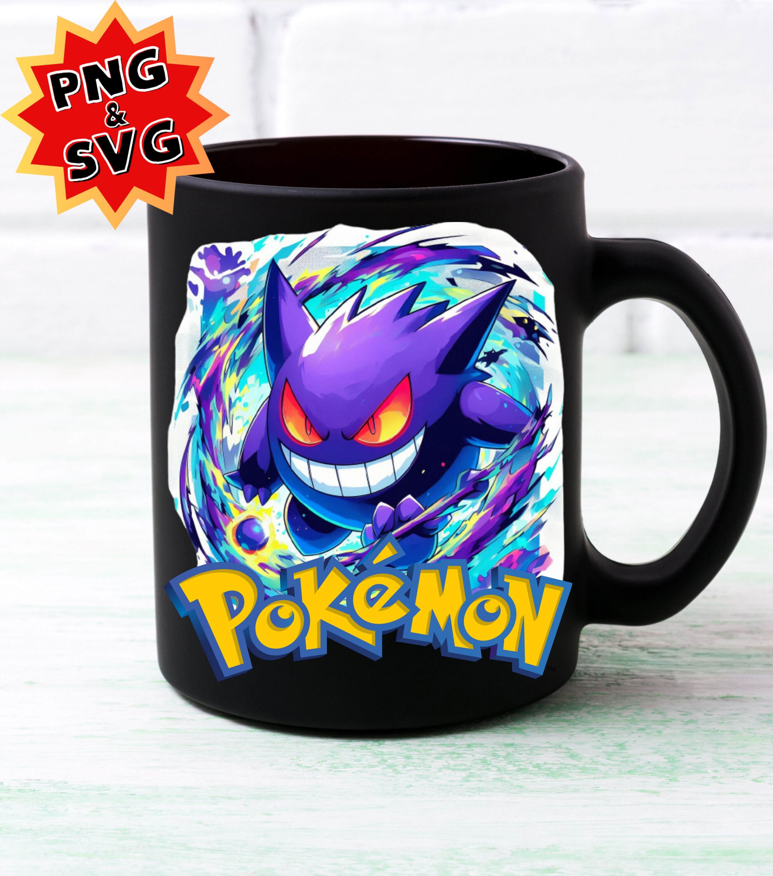 Gengar 4 SVG, PNG Anime Fan Art, Pokemon Gift, Anime Svg, Anime Png ...