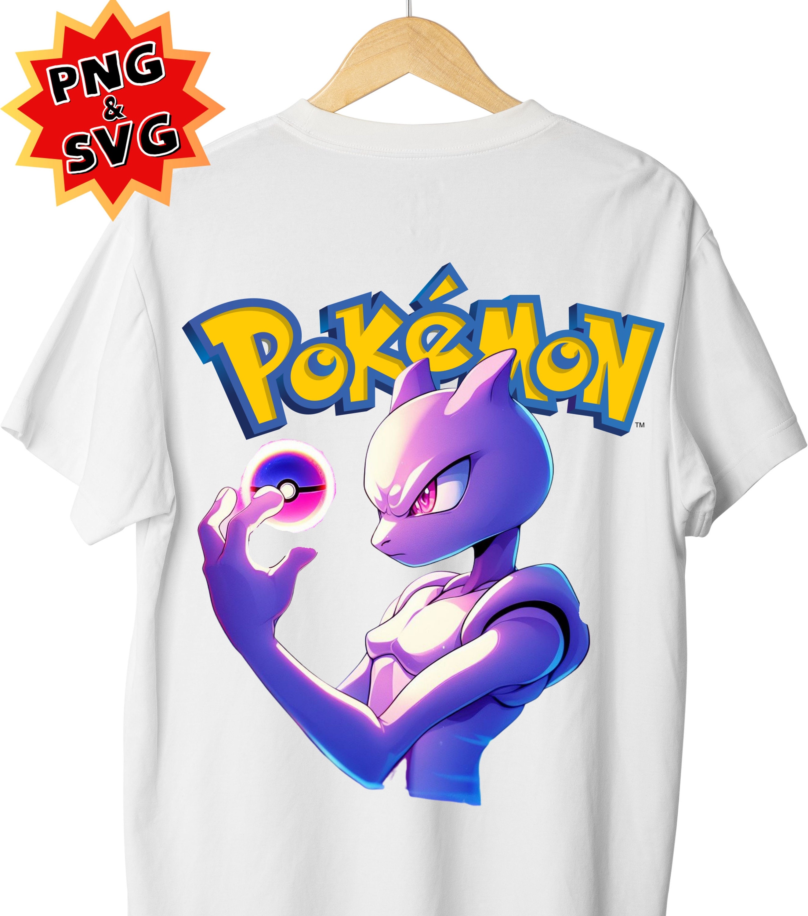 Mewtwo 5 SVG, PNG Anime Fan Art, Pokemon Gift, Anime Svg, Anime Png ...