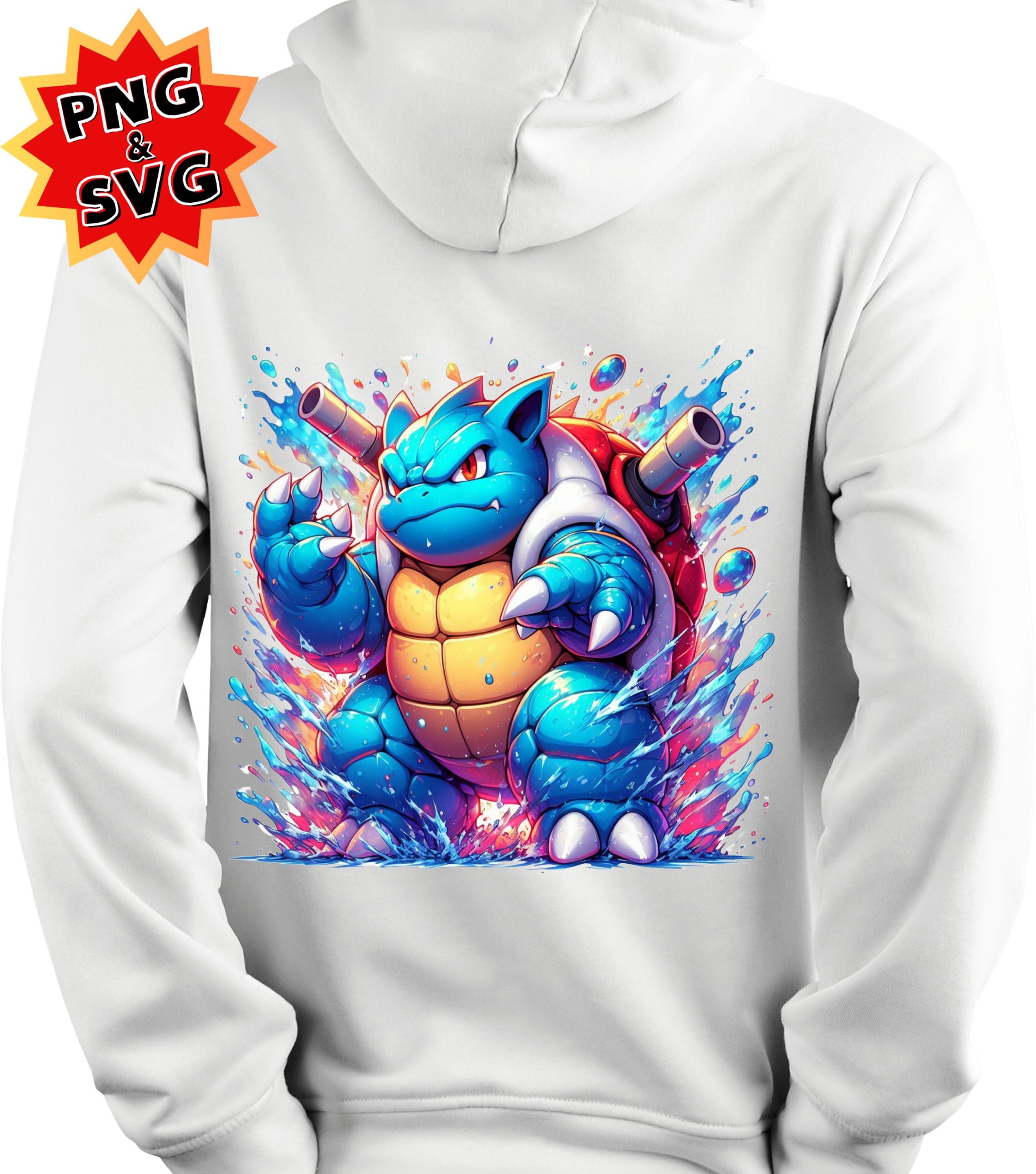 Blastoise 2 SVG, PNG Anime Fan Art, Anime Gift, Anime Svg, Anime Png ...